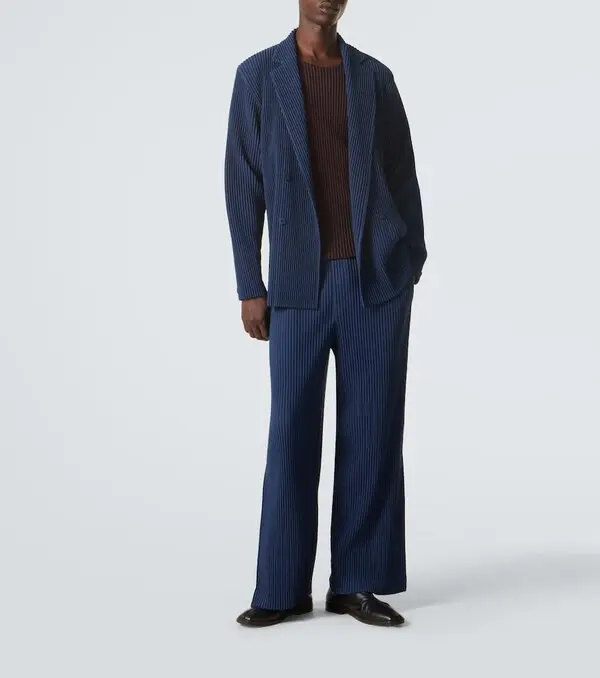 Issey Miyake Homme Plissé Tailored Pleats 1 Double-breasted Blazer