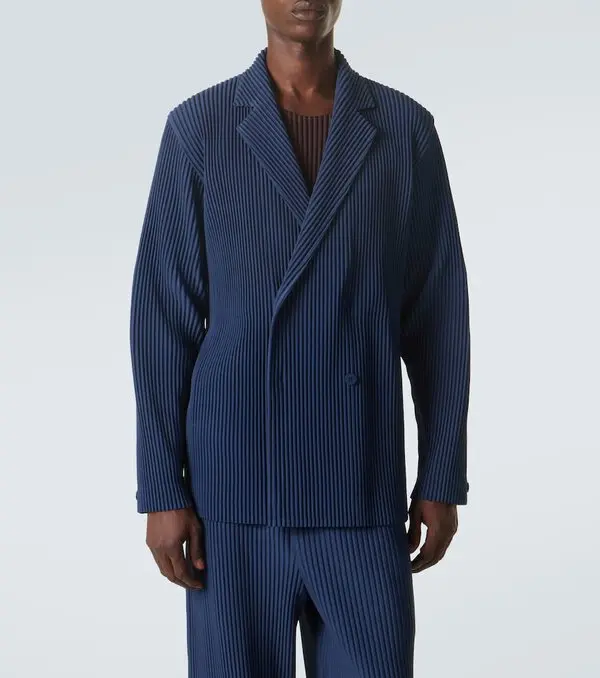 Issey Miyake Homme Plissé Tailored Pleats 1 Double-breasted Blazer
