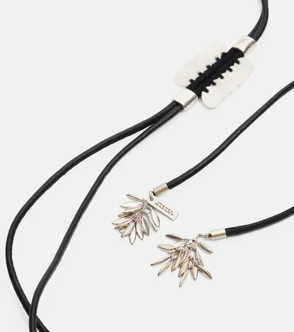 Isabel Marant Étoile Embellished Leather Belt - Black