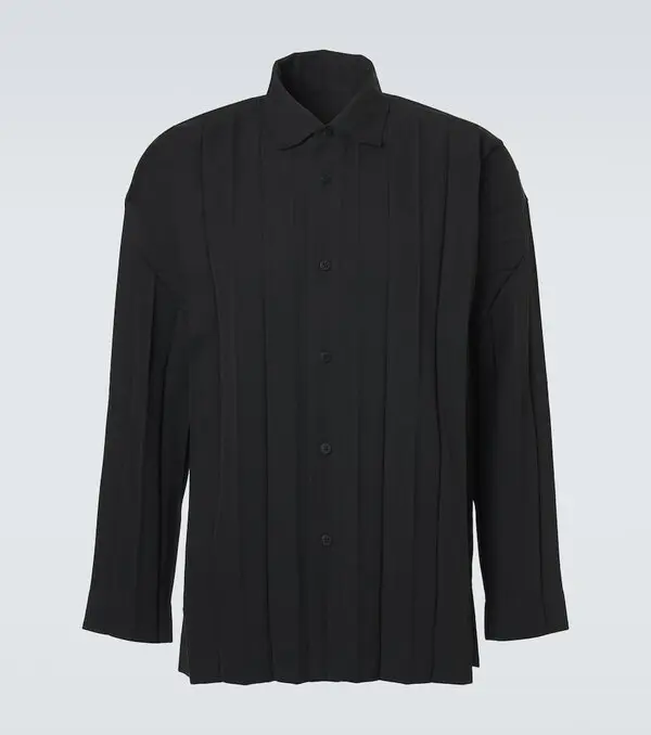 Issey Miyake Homme Plissé Edge Ensemble Pleated Shirt