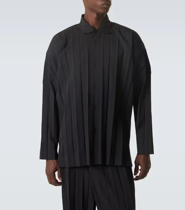 Issey Miyake Homme Plissé Edge Ensemble Pleated Shirt