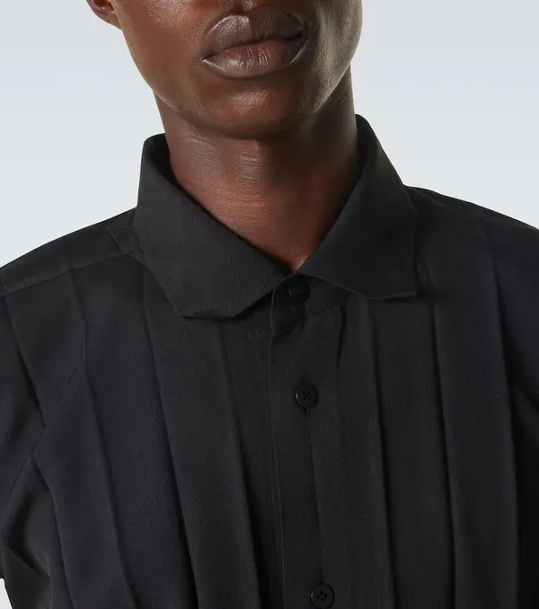 Issey Miyake Homme Plissé Edge Ensemble Pleated Shirt