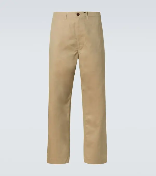 Junya Watanabe Cotton-blend Straight Trousers - Beige