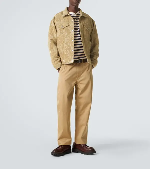 Junya Watanabe Cotton-blend Straight Trousers