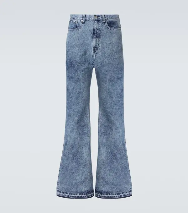 Junya Watanabe High-rise Flared Jeans - Blue