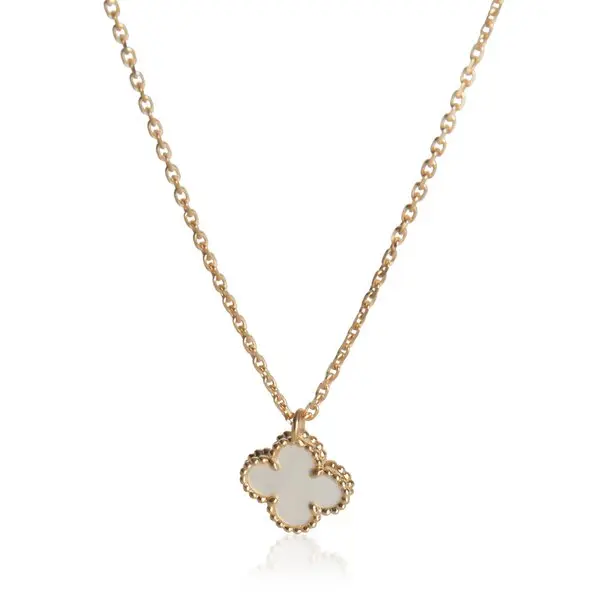 Van Cleef & Arpels Yellow Gold Mother Of Pearl Sweet Pendant - Yellow_gold