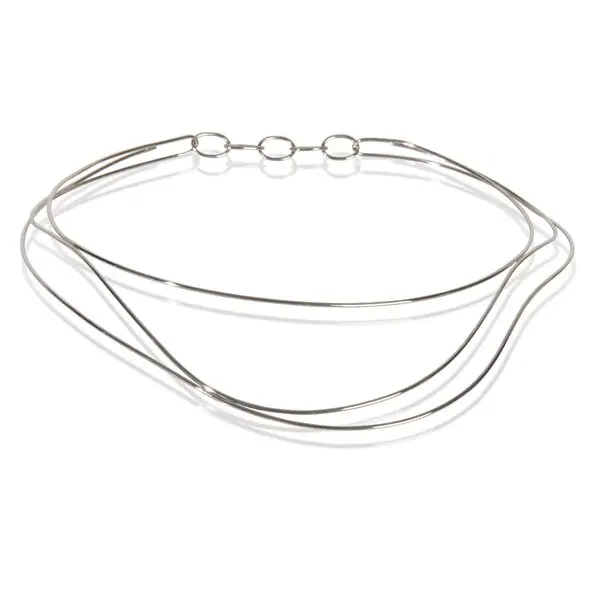 Tiffany & Co. Elsa Peretti Wave Collar Necklace - White_gold