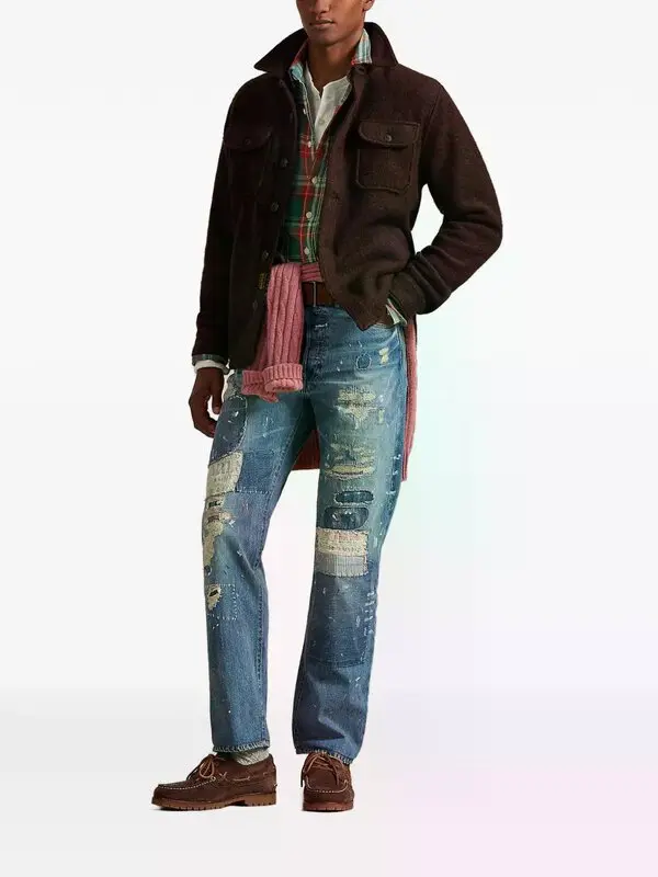 Polo Ralph Lauren Felted Shirt Jacket - Brown