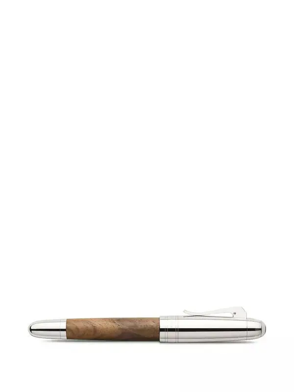 GRAF LANTZ Wood-detail Fountain Pen - Silver