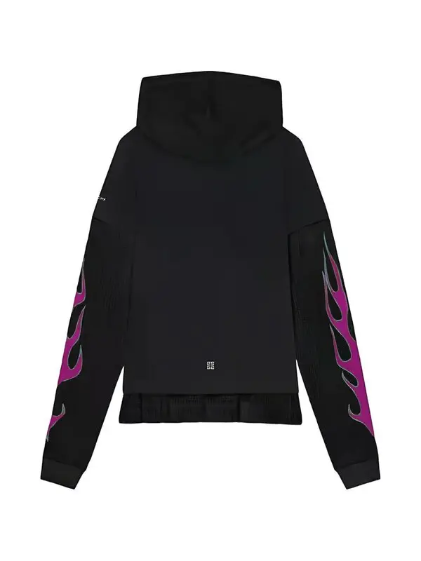 Givenchy Flame Print Cotton Hoodie