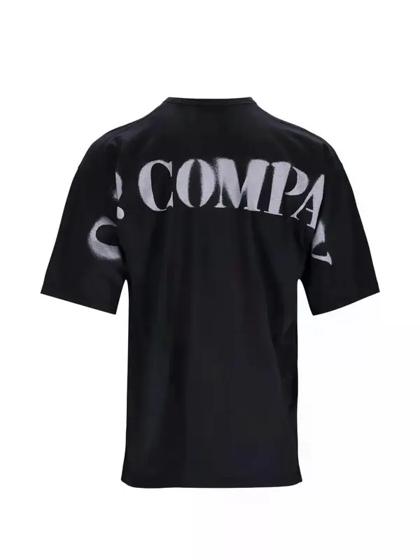 C.P. COMPANY 1020 Jersey Short Sleeve Stencil T-shirt - Black