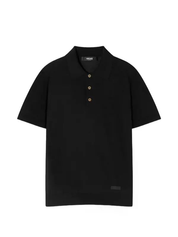 Versace Logo-patch Polo Shirt