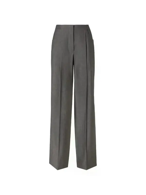 Fendi Pleated Wide Leg Trousers