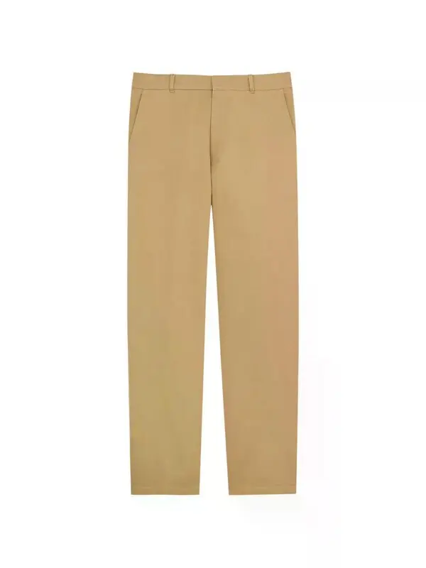 Saint Laurent Mid-rise Chino Trousers - Neutrals