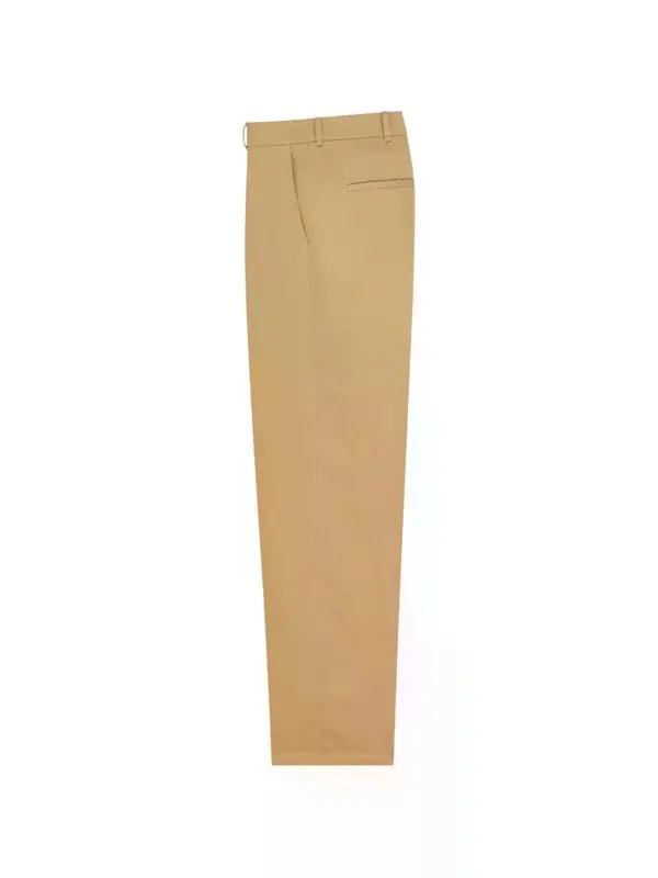 Saint Laurent Mid-rise Chino Trousers - Neutrals