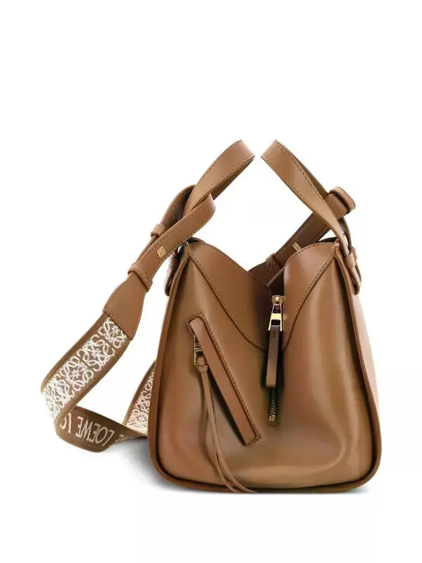 Loewe Monochrome Hammock Leather Crossbody Bag - Brown