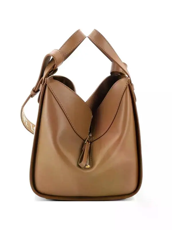 Loewe Monochrome Hammock Leather Crossbody Bag - Brown