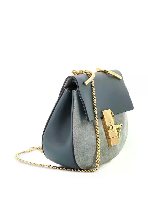 Chloé Drew Leather And Suede Mini Crossbody Bag