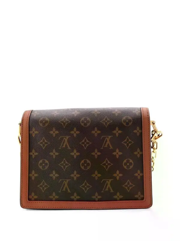 LOUIS VUITTON Dauphine Reverse Monogram Canvas Mm Shoulder Bag - Brown