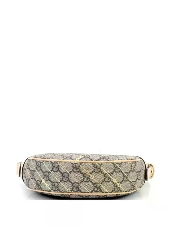 Gucci Ophidia Half Moon Gg Coated Canvas Mini Hobo Bag