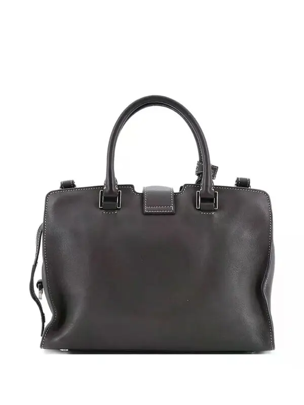 Saint Laurent Monogram Cabas Baby Satchel - Grey