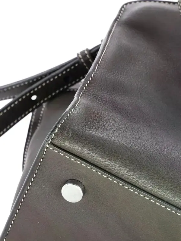 Saint Laurent Monogram Cabas Baby Satchel - Grey