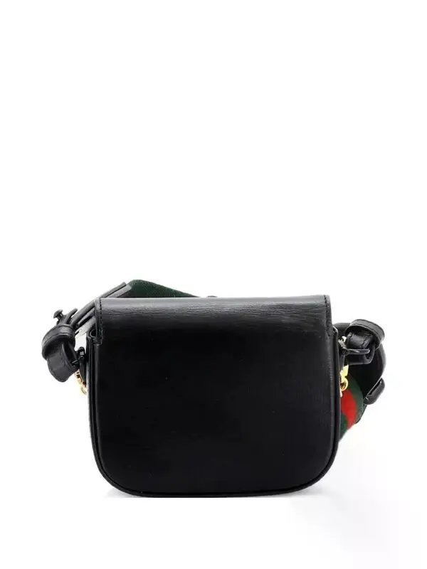 Gucci Horsebit 1955 Flap Wallet With Strap - Black