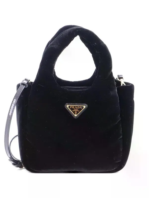 Prada Padded Soft Velvet Mini Tote Bag