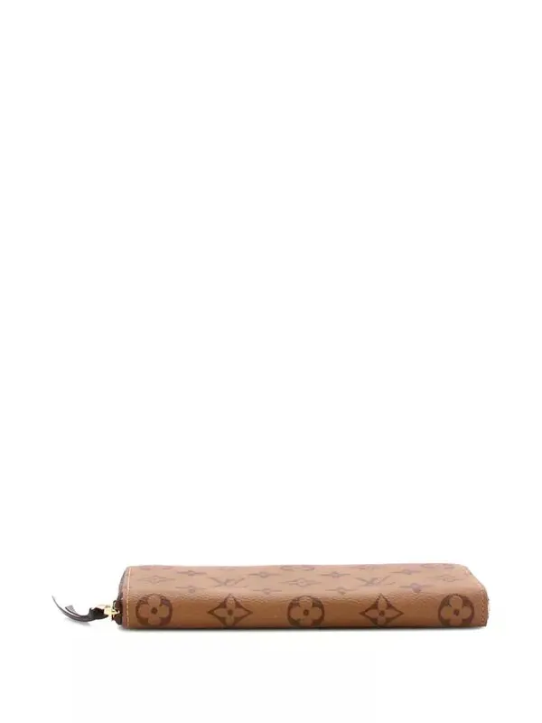 LOUIS VUITTON Clemence Wallet Reverse Monogram Canvas Small Wallets