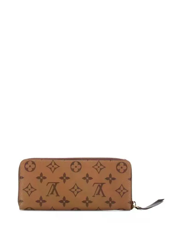 LOUIS VUITTON Clemence Wallet Reverse Monogram Canvas Small Wallets