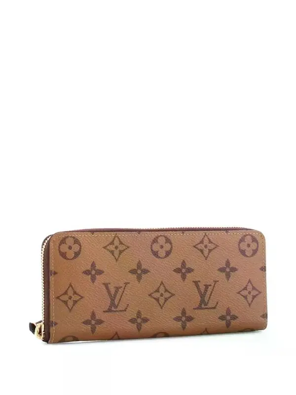 LOUIS VUITTON Clemence Wallet Reverse Monogram Canvas Small Wallets