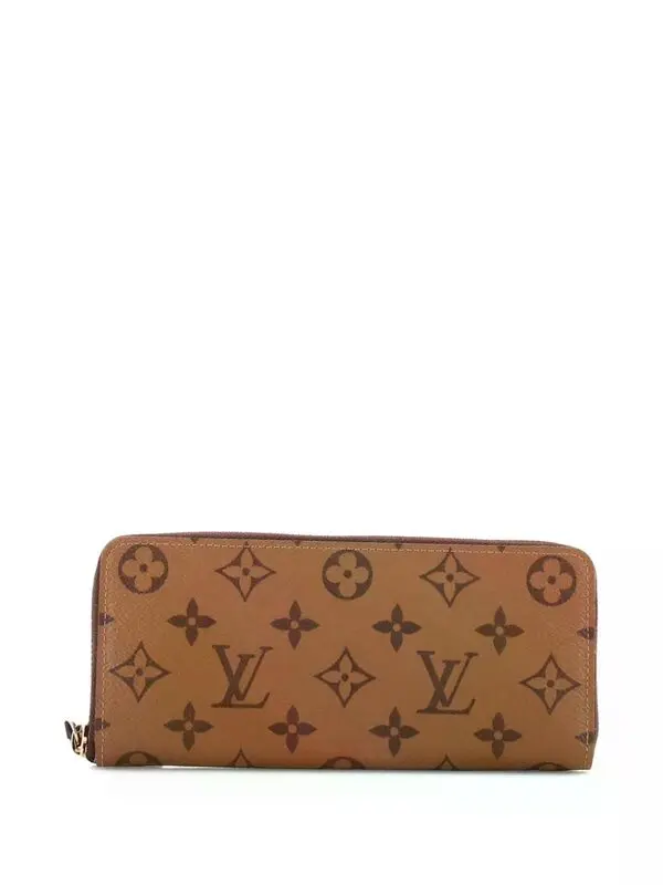 LOUIS VUITTON Clemence Wallet Reverse Monogram Canvas Small Wallets