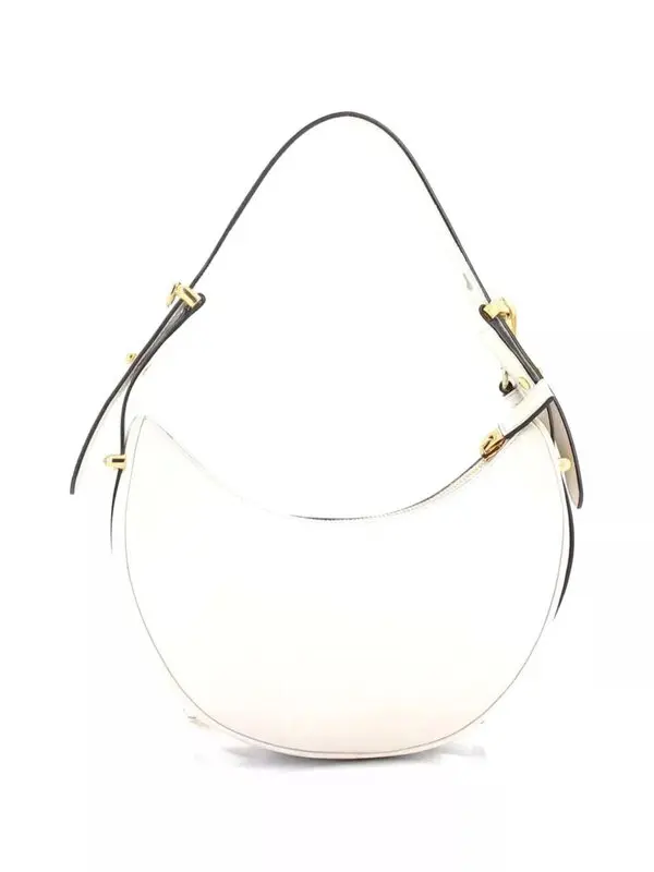 Prada Arque' Half Moon Leather Hobo Bag - White