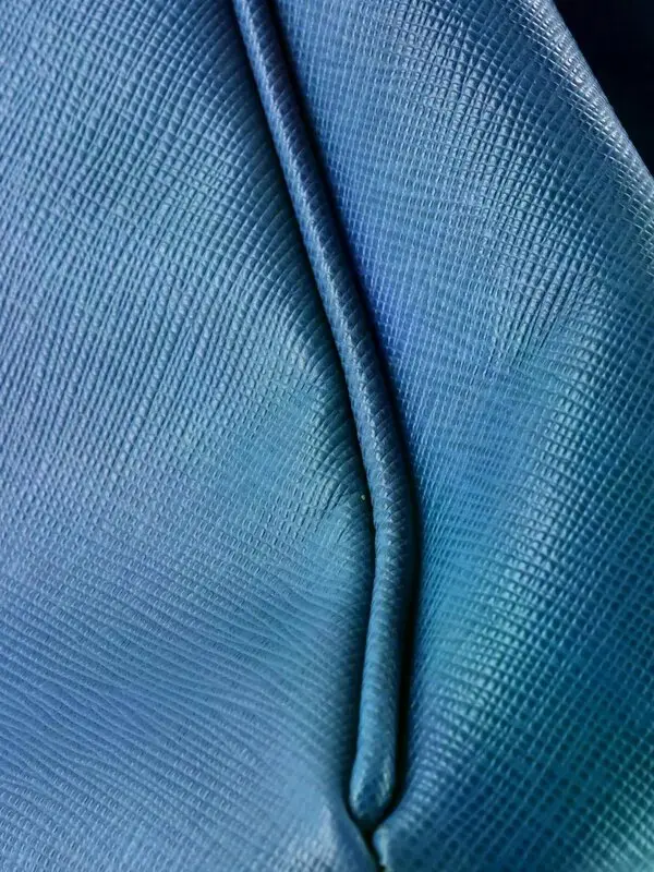 Prada Lux Saffiano Leather Large Tote Bag - Blue