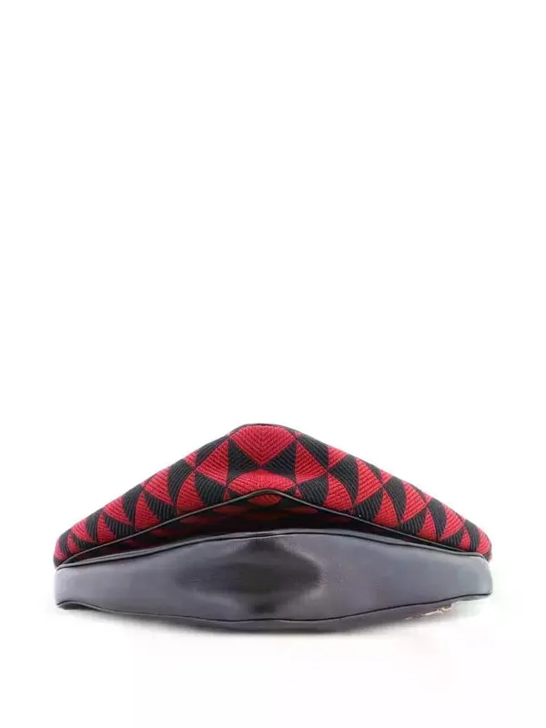 Prada Double Symbole Triangle Mini Shoulder Bag - Black