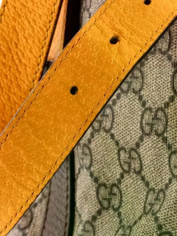 Gucci Neo Vintage Drawstring Bucket Gg Coated Canvas Large Backpack