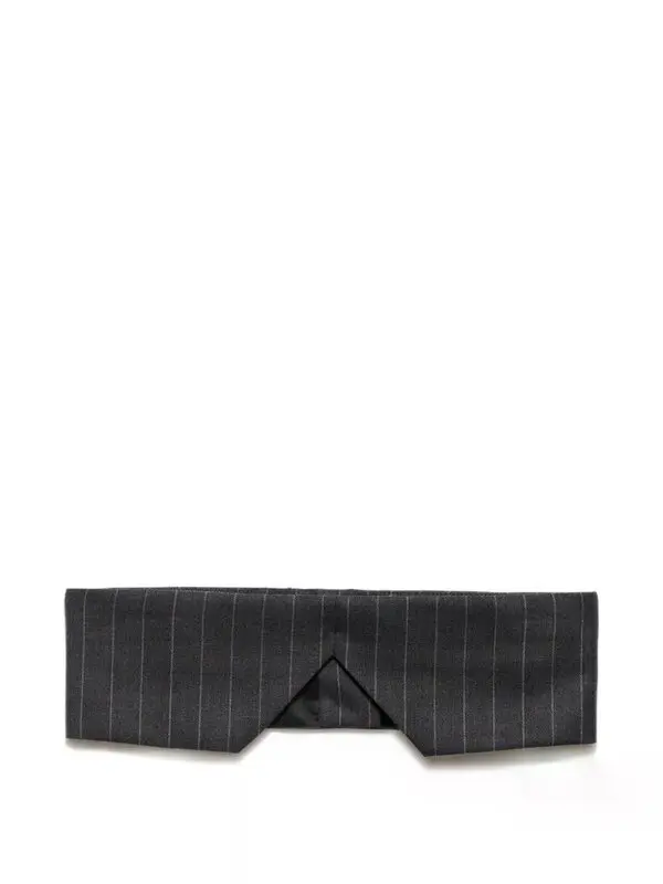 Prada Pinstripe Wool Bandeau Top - Grey