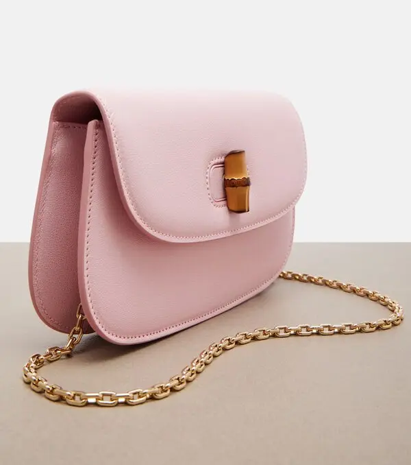 Gucci Bamboo Leather Clutch