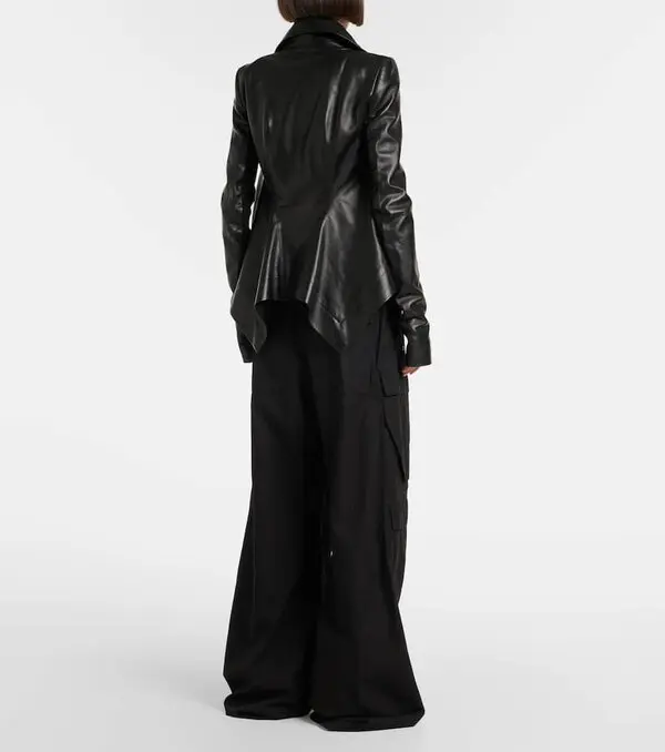 Rick Owens Jumbo Belas Cotton Cargo Pants - Black