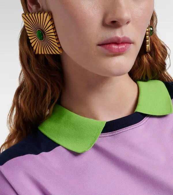 Versace Circe Embellished Earrings