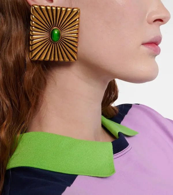 Versace Circe Embellished Earrings