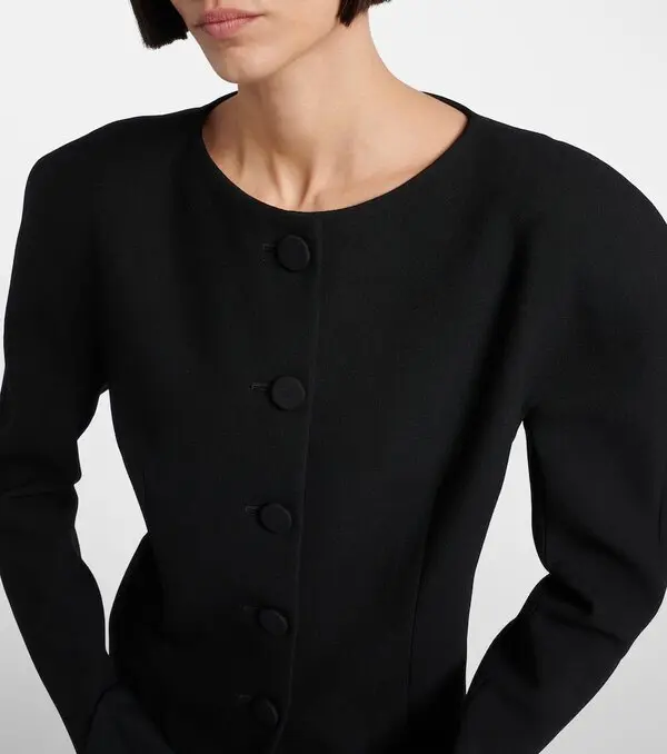 Chloé Virgin Wool Crepe Cardigan