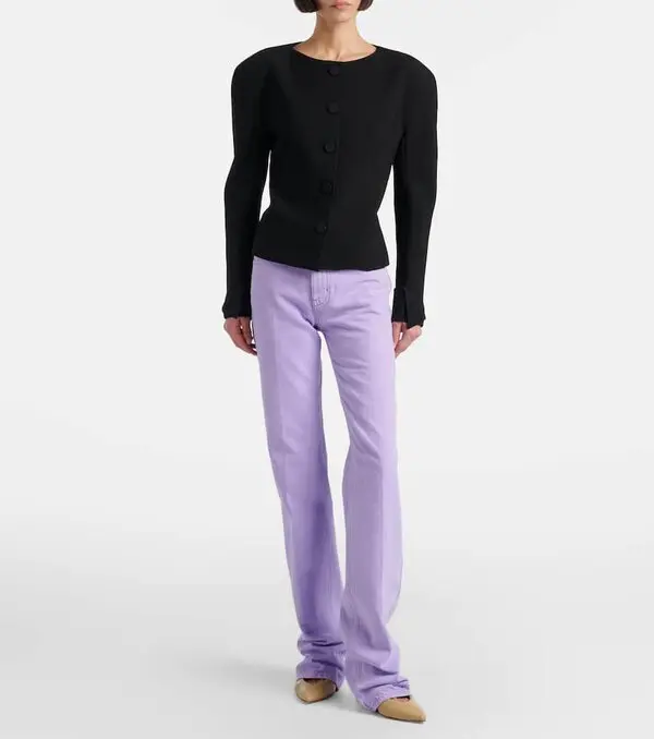 Chloé Virgin Wool Crepe Cardigan