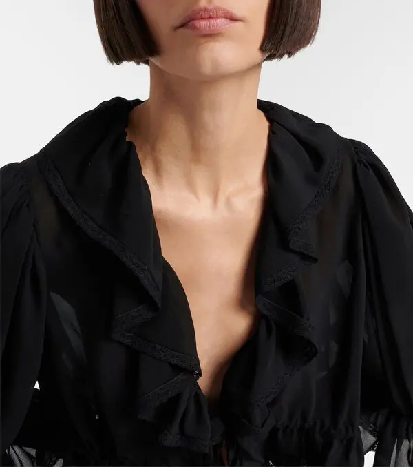 Chloé Ruffled Silk Blouse