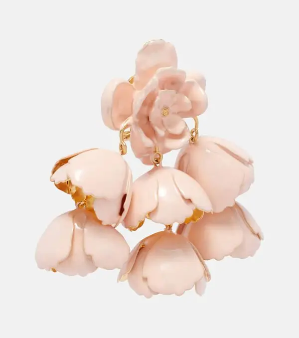 Chloé Flower Cloud Enamel Drop Earrings