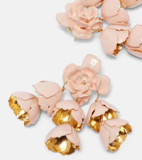 Chloé Flower Cloud Enamel Drop Earrings