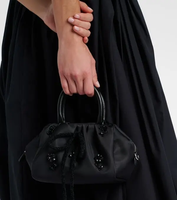 Simone Rocha Mini Embellished Top-handle Bag