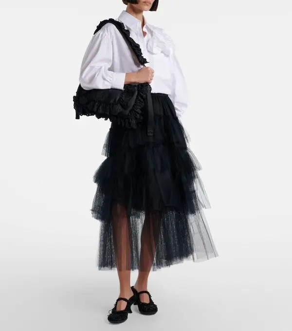 Simone Rocha Pillowcase Shoulder Bag With Ruffled Detail