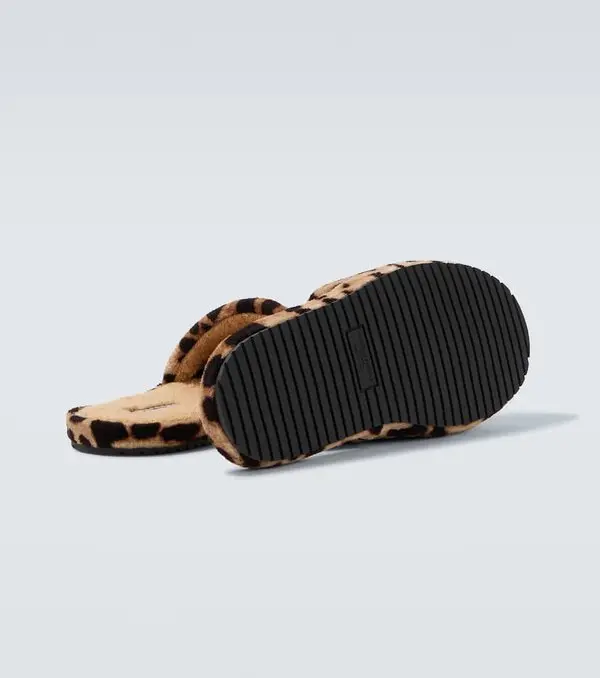 Dolce & Gabbana Leopard-print Slippers