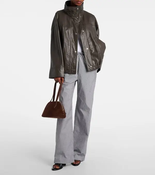 AESTHER EKME Cosmo Suede Bowling Bag - Brown
